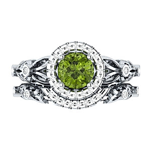 IDEALJEWEL95 Women's1.35 ct Aquamarine & White Sapphire Sterling Silver Engagement Ring Sizable For Engagement/Wedding/Valentines Day (Ring Size :- 13.5)