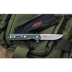 Firebird GANZO FH11S-GB Pocket Folding Knife D2 Steel Blade G10 Anti-Slip Handle with Clip Hunting Fishing Camping Gear Outdoor Folder EDC Pocket Knife (Green)