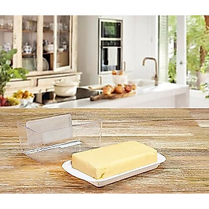 Butter Dish, Holds 1-lb (454g), 5.5x3.5x3.25 Inch