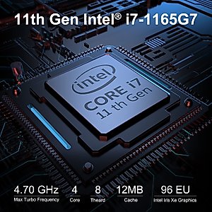 Intel Nuc 11 with Intel Core i7-1165G7, 32GB Ram, 1TB PCle SSD, 12MB Cache, Up to 4.70 GHz Intel Nuc with WiFi 6, Bluetooth, 8K Support, Win11 Pro