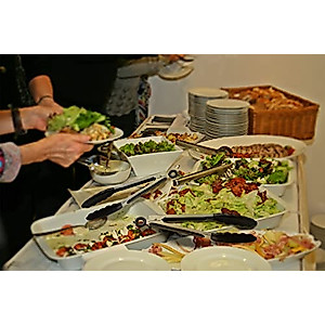 KIKitchen 14Pcs Black Kitchen Tongs, Tongs for Cooking with Silicone Tips 7Inch Serving Tongs Stainless Steel Locking Kitchen Tongs BBQ Grilling Tong for Salad, Grilling, Frying and Cooking