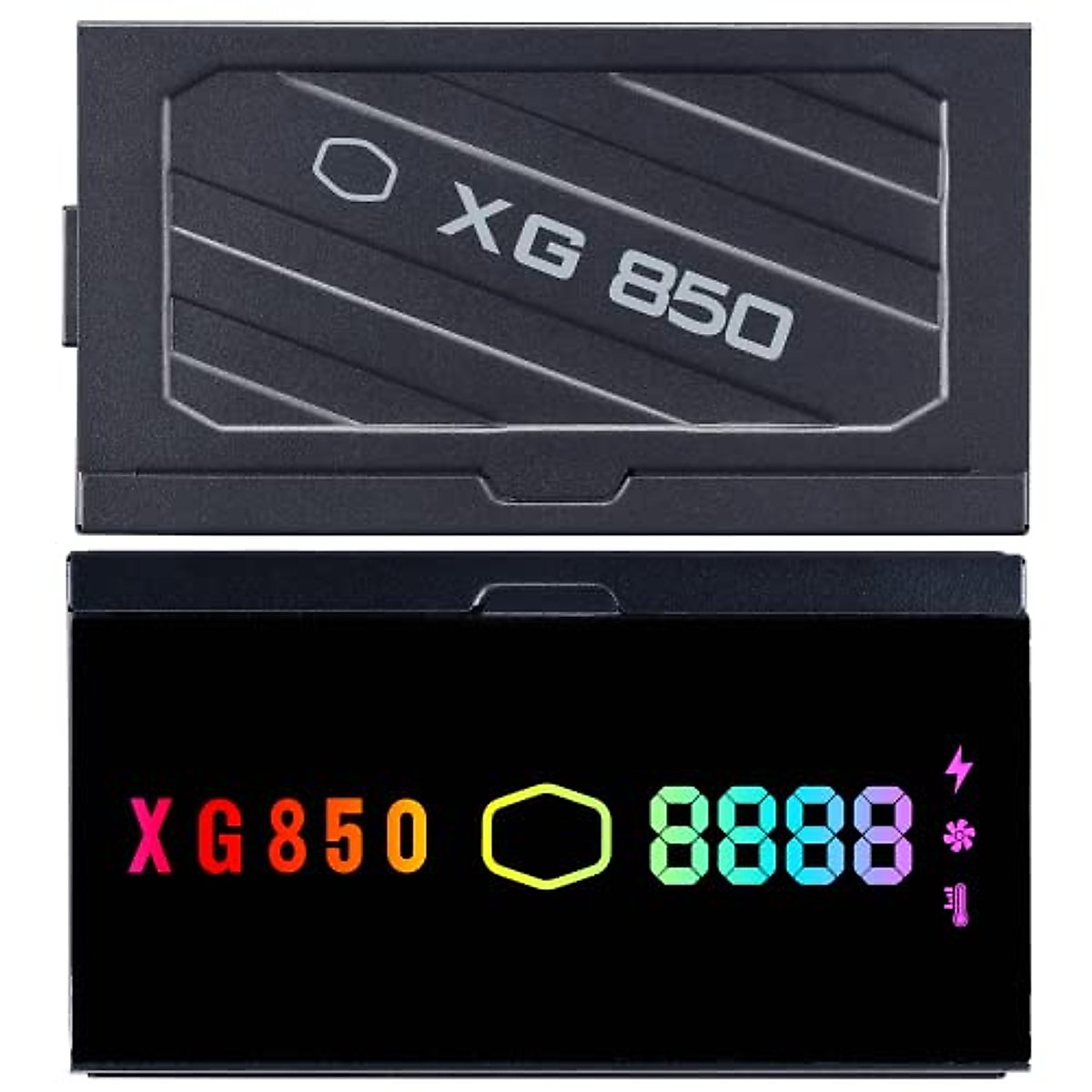 Cooler Master XG850 Plus Platinum ARGB Fully Modular, 850W, Built-in Information Display Panel, ARGB 135mm Silent Fan, Intel ATX 12V Ver 2.53, 100% Japanese Capacitors (MPG-8501-AFBAP-XUS)