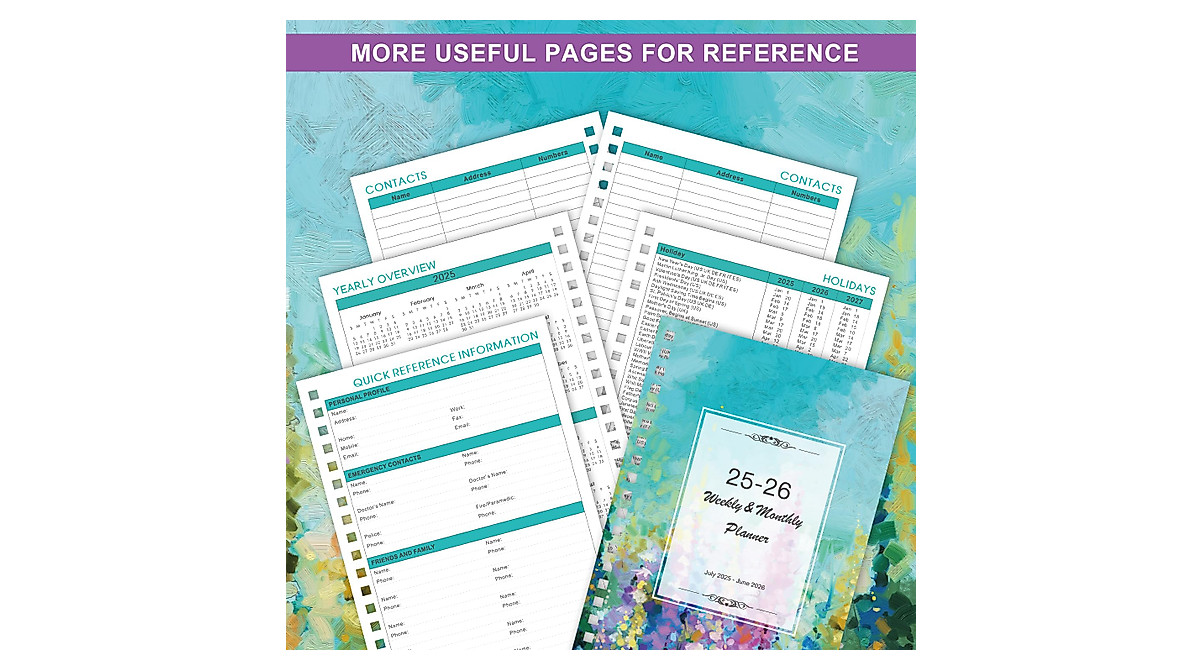 2023-2024 Academic Planner - Weekly & Monthly Organizer | Artfan