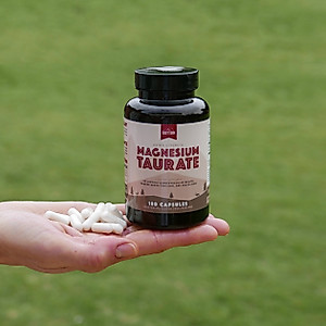 Natural Rhythm Magnesium Taurate, High Absorption Taurate, 750mg (150mg of Elemental Magnesium) 120 Capsules