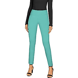 Hybrid Women Stretch Skinny Dress Pants Pull On Office Leggings Trousers KP45002SKX 1073T Mint 2X