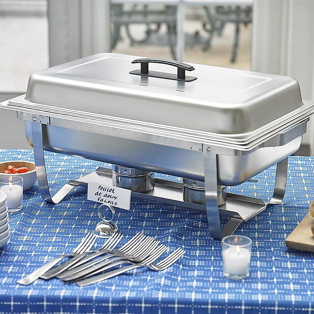 Sterno Old Version Chafer Set, 8 quart, Silver