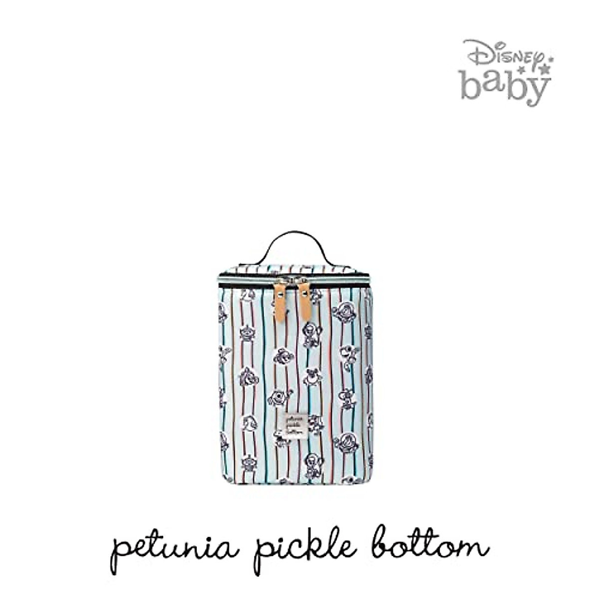 Petunia Pickle Bottom Baby Cooler Bag | Perfect for Baby Bottles and Snacks | Insulated & Reusable Bottle Cooler and Baby Holder | Disney & Pixar Playday