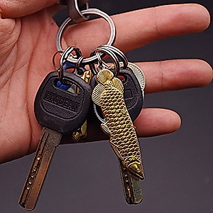 Epichao Fish Shape Golden Stainless Steel Mini Knife Pocket Folding Knife Tiny Thumb Multitool Small Keychain Knife