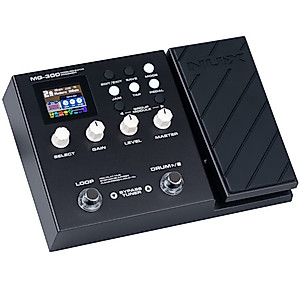 NUX MG-300 Multi Effects Pedal TSAC-HD Pre-Effects,Amp Modeling algorithm,CORE-IMAGE Post-Effects,IR,56 drum beats,60 seconds Phrase Loop