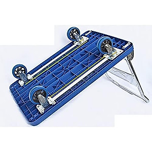 Platform Truck Folding Push Cart Steel Platform Truck with Foldable Handle Flatbed Cart Load 660lb Moving Dolly Cart Portable Flat Handtruck Reliable