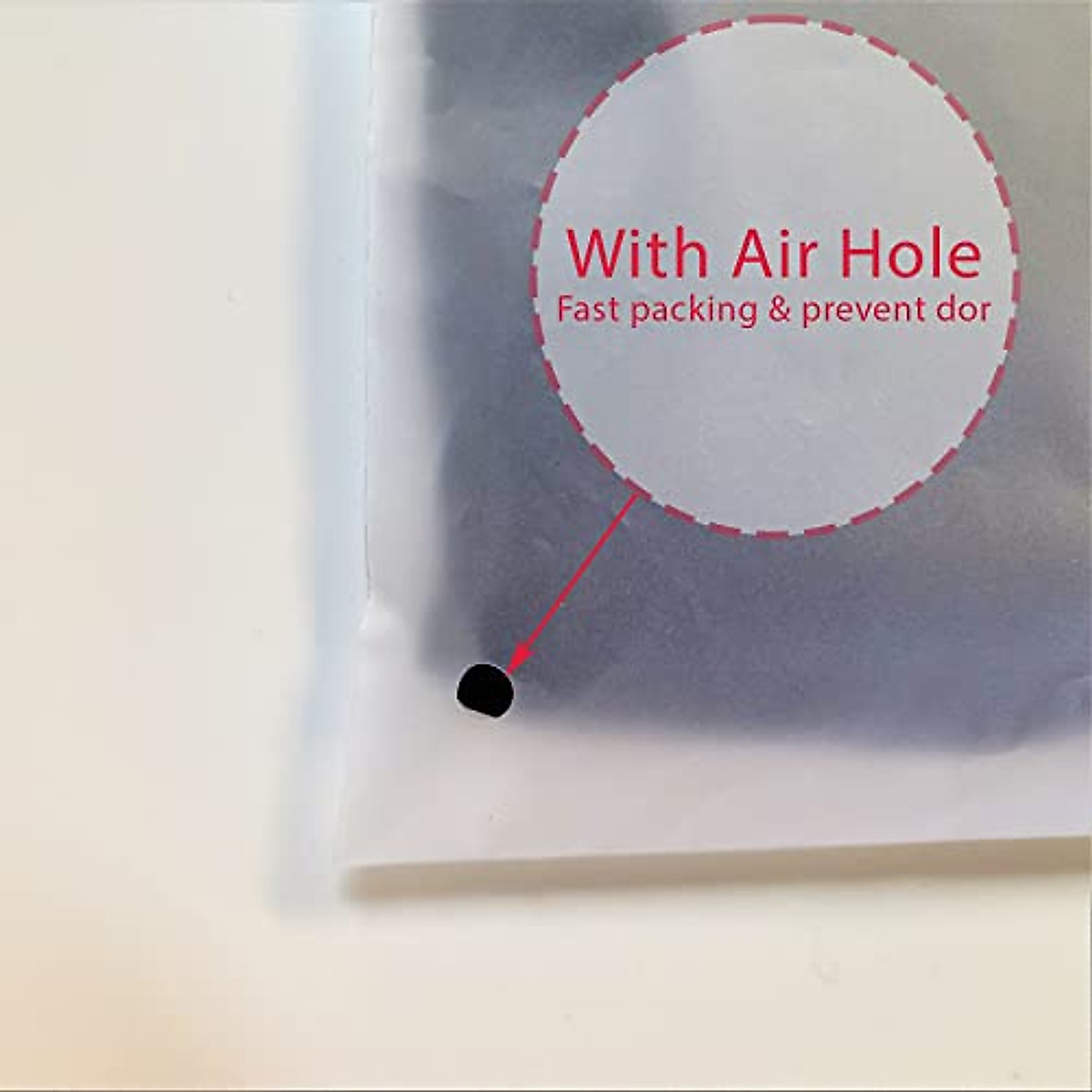 LOONAK Frosted Clear Zipper Plastic Poly Bags Matt 50pcs for Apparel Packaging Bags, Clothing, Sweaters, Hoodie, Women Shoes, Sewing Projects, T-Shirts, Shirts, Skirt, Cosmetics and Documents (9.84x11.81 in)