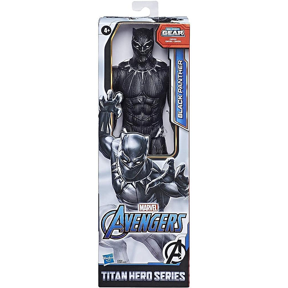 Marvel Titan Hero Series Black Panther Action Figure, 30 Cm Toy, Inspired Universe, for Children Aged from 4 Years