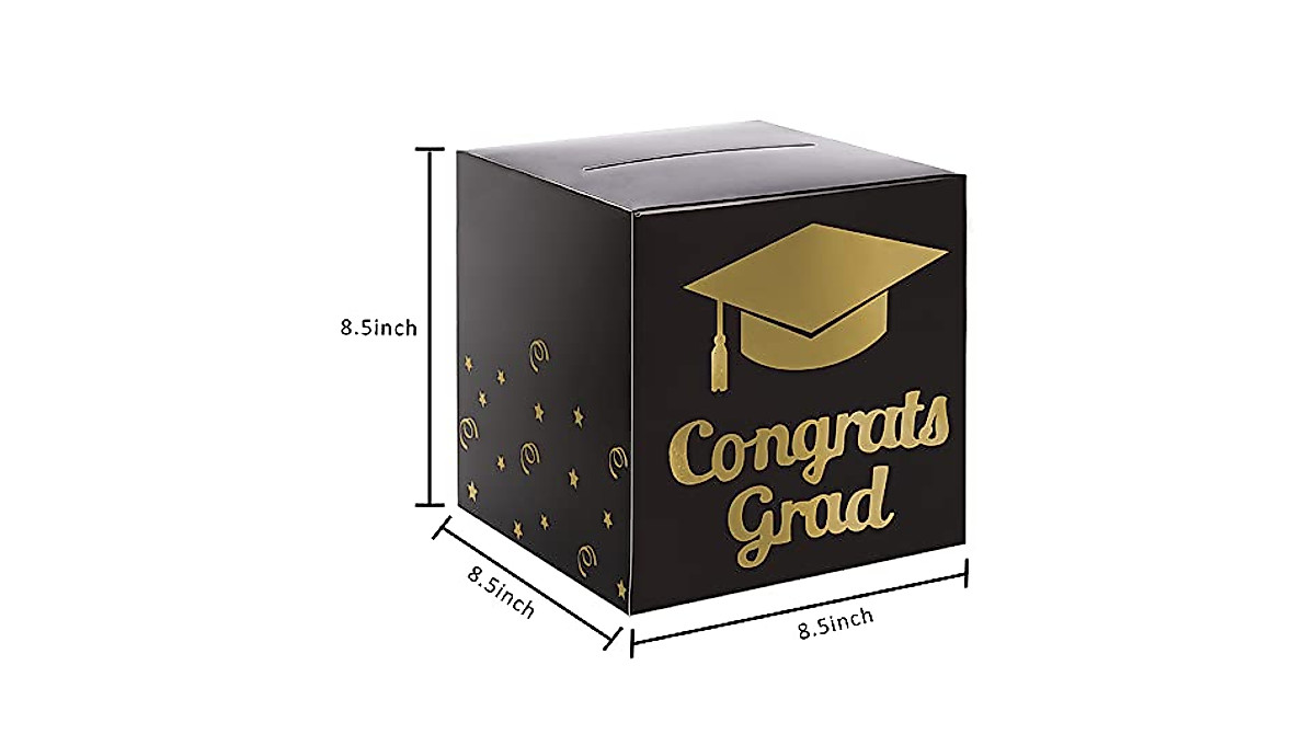 Graduation Card Box Holder - Easy Assembly for Parties