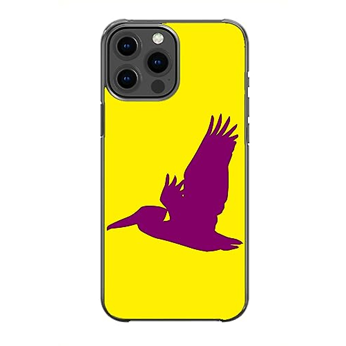 Flying Pelican Silhouette Pattern Art Design Anti-Fall and Shockproof Gift iPhone case (iPhone 11)