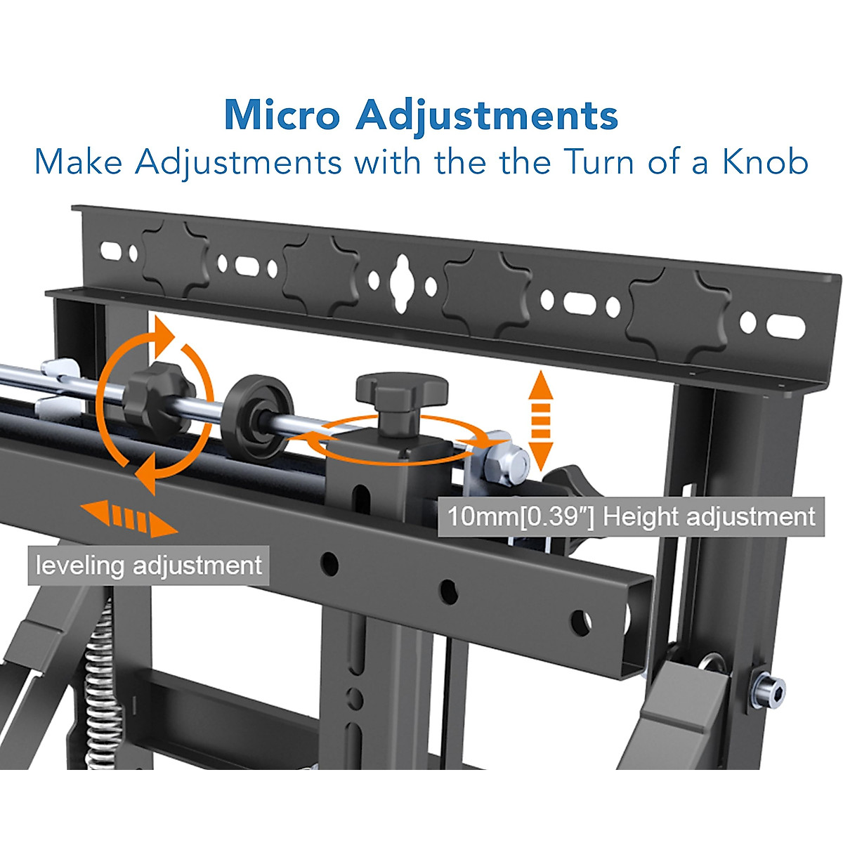 Mount-It! Video Wall Mount with Pop Out Function, Digital Signage TV Menu Board Mount for 32 to 70" TVs, Up to VESA 400x400, Commercial Grade 110 Lbs Capacity