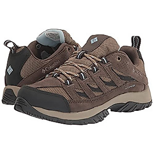 Columbia Womens Crestwood Waterproof Hiking Shoe, Brown, 8 US