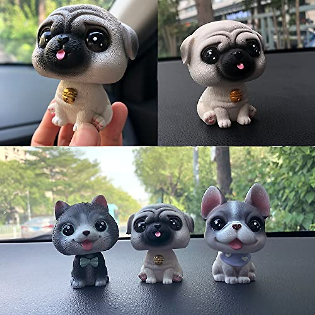Cute Pug Bobble Head Toy for Car & Office Decoration