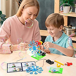 STEM Robotics Kit, 6 Set Electronic Science Projects Experiments for Kids Ages 8-12 6-8, STEM Toys for Boys, DIY Engineering Robot Building Kits for Girls to Build 7 8 9 10 11 12 + Year Old Gift Ideas