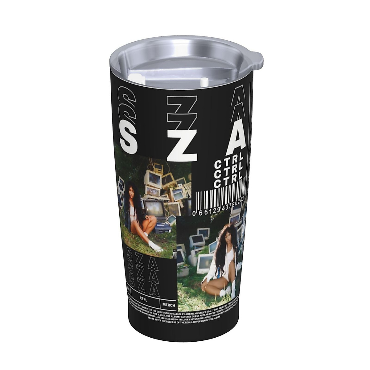 Zyxmconas SZAs Stainless Steel Insulated Tumbler Double Wall Travel Cup With Straw And Lid For Home Office Car 20 oz