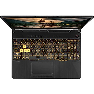 ASUS 2022 Latest TUF Gaming A15 15.6" FHD 144Hz Gaming Laptop - AMD Ryzen 7 -6800H -RTX 3050 Ti, DDR5, MUX, RGB Backlit KB, WiFi 6, Gray, Win 11, w/HDMI