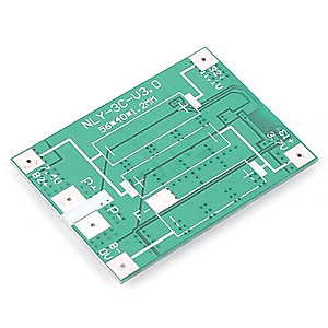 Lithium Battery Protection Board, Li-ion Lithium Battery PCB Protection Board Module 3S 12V 40A Board BMS PCB Board with Balance Charging