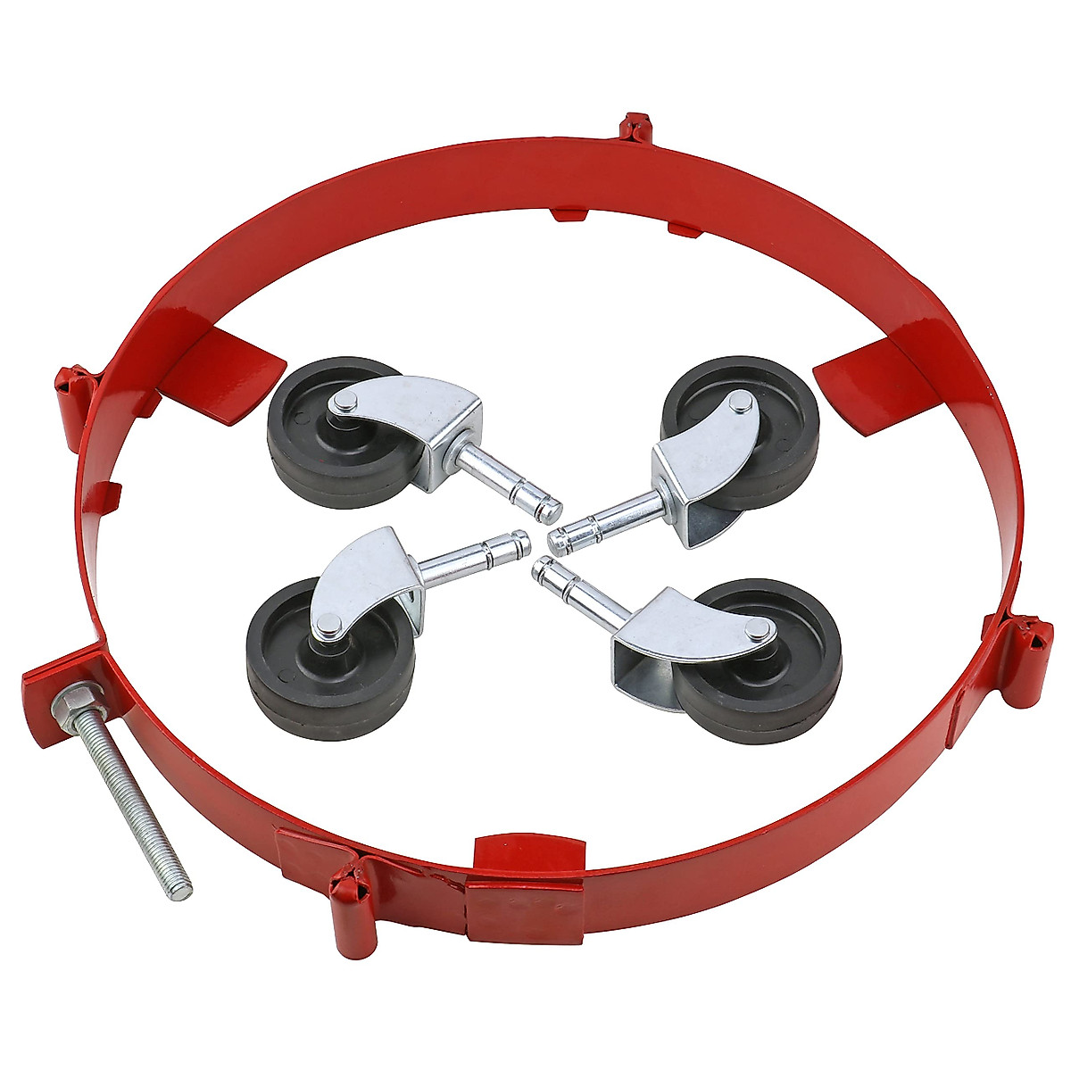 Lincoln 4417 Portable Air Operated High-Pressure Industrial 40:1 Pneumatic Single Acting Grease Pump, Drum Cover, Dolly, Follower, Control Valve and 7 Foot Hose