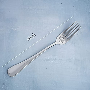 May The Fork Be With You Dinner Fork Funny Engraved Dinner Fork Easter Basket Stuffers for Kids Him Her Boyfriend Girlfriend Husband Wife