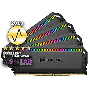 Corsair Dominator Platinum RGB 32GB (2x16GB) DDR4 3200 (PC4-25600) C16 1.35V Desktop Memory