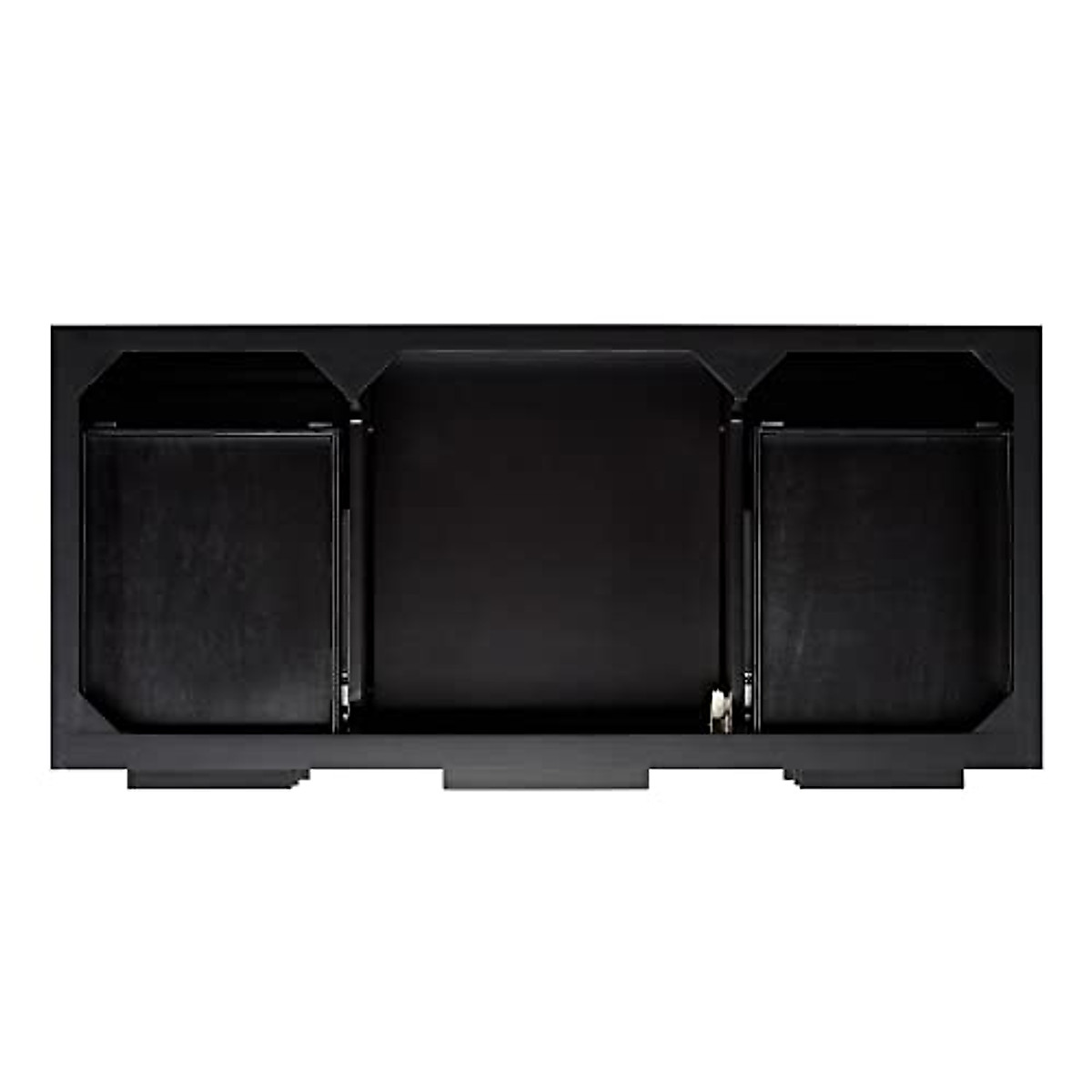 Signature Hardware 953673-48-UM-8 DITA 48" Wall Mounted Single Basin Vanity Set with Wood Cabinet, Quartz Vanity Top, and Undermount Sink