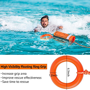 NTR Water Rescue Throw Bag with 70 Feet of Rope in 3/10 Inch Tensile Strength Rated to 1844lbs, Throwable Device for Kayaking and Rafting, Safety Equipment for Raft and Boat
