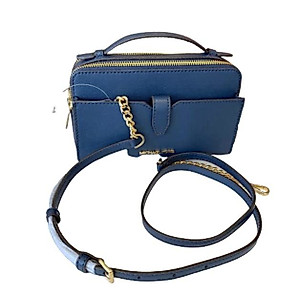 Michael Kors Medium Double Zip Phone Crossbody (Navy)