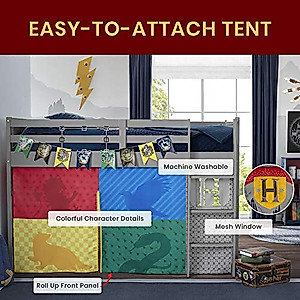 Harry Potter Loft-Bed Tent-Curtain Set for Low-Twin Loft-Bed (Bed Sold Separately) by Delta Children