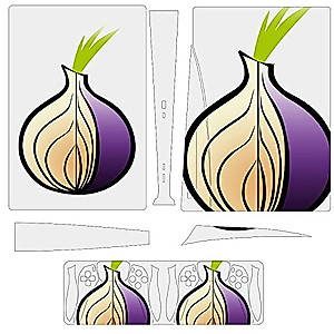 PlayStation 5 optical drive version sticker protective cover, Tor Logo ps5 controller protective shell (compatible with ps5 optical drive)