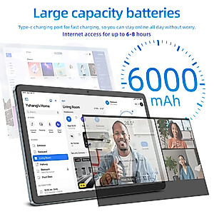 jumper 10 Inch Tablet, Android 12 Tablets with 8GB RAM 128GB Storage, Octa-Core Processor MT8183, 1920x1200 HD IPS Display, 13MP+5MP Dual Camera, 6000mAh, Dual Stereo Speakers, GPS, Bluetooth5.0.