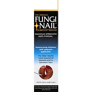 Fungi-Nail Anti-Fungal Liquid Solution, Kills Fungus That Can Lead to Nail & Athlete's Foot with Tolnaftate & Clinically Proven to Cure and Prevent Fungal Infections 1 Fl Oz (Pack of 1)