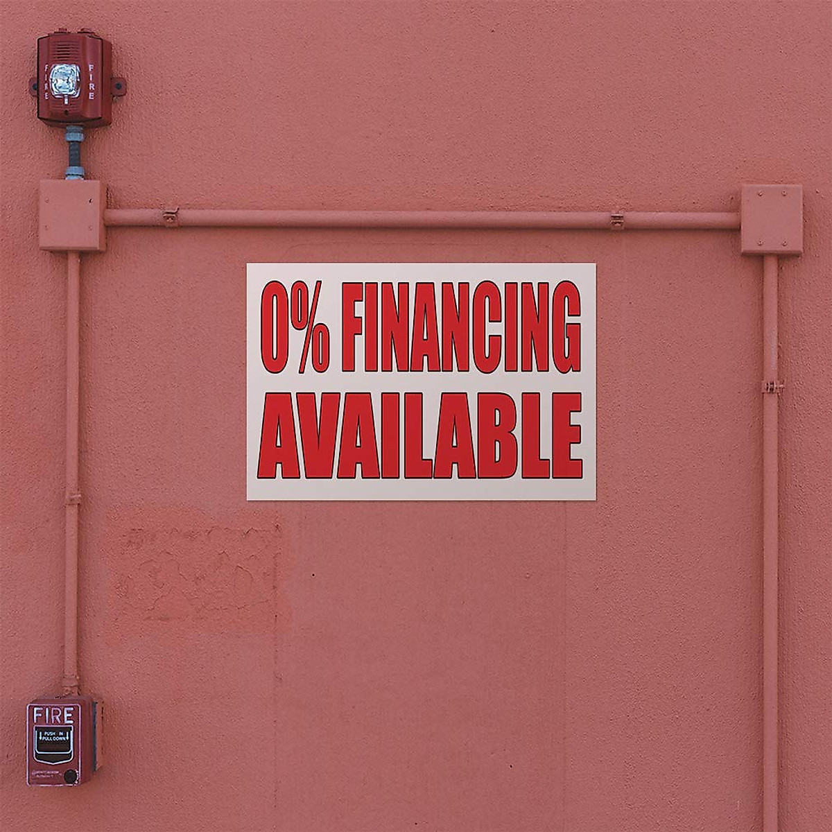 Decal Stickers Multiple Sizes 0% Financing Available Auto Body Shop Car B Industrial Vinyl Safety Sign Label Business 20x14Inches