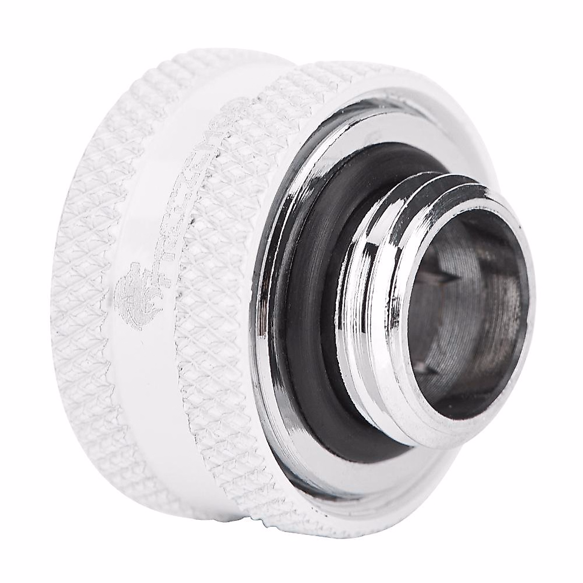 Pomya Water Cooling Fitting, 14mm Water Cooling Compression Fitting for Rigid Acrylic Tube OD (Pack of 4)(White)