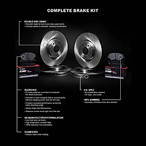 R1 Concepts Front Rear Brakes and Rotors Kit |Front Rear Brake Pads| Brake Rotors and Pads| Optimum OEp Brake Pads and Rotors|fits 2018-2022 Buick Encore; Chevrolet Trax
