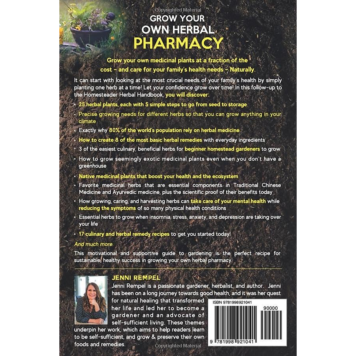 Grow Your Own Herbal Pharmacy: 5 Simple Steps to Grow, Harvest, and Store 25 More Medicinal Plants to Craft Your Own Natural Remedies (Growing Natural Remedies Series)