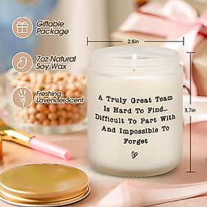 CINGUE Leaving Job Gifts for Coworkers, Coworker Appreciation Gift, Women Men Team Gift, Lavender Scented Candle, Goodbye Gifts for Boss Coach Nurse, Thank You, Farewell, Going Away, Retirement Gifts