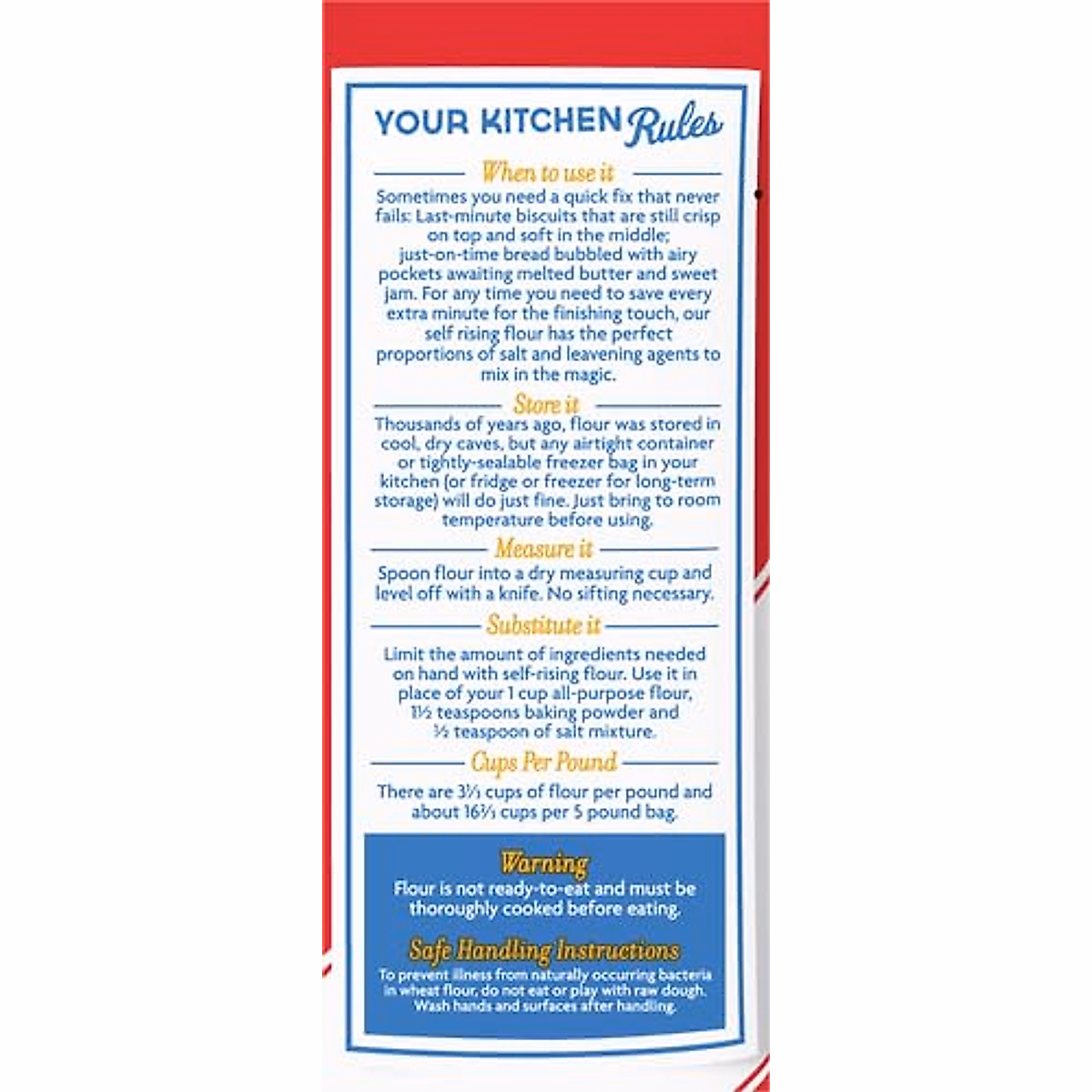 Gold Medal Premium Quality Self Rising Flour For Baking, 5 lb