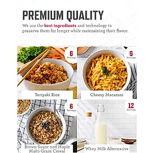 READYWISE - 72 Hours, 30 Servings, Emergency Food Supply, MRE, Pre-made, Freeze-Dried, Survival Food, Meal Essentials for, Camping, Hiking, and, Emergencies, Individually Packaged, 25-Year Shelf Life