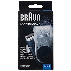 Braun Electric Razor for Men, M90 Mobile Electric Shaver, Precision Trimmer, Washable