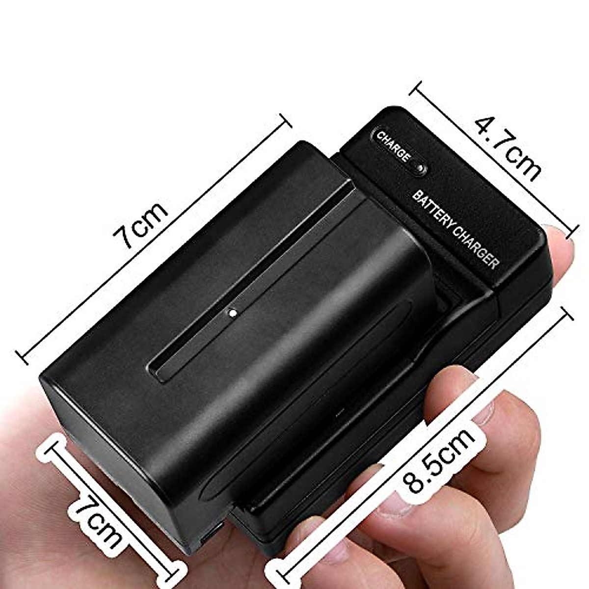 GVM 2 Pack NP-F750 Replacement Batteries and Chargers for NP-F975, NP-F960, NP-F950, NP-F930, NP-F770, NP-F750, NP-F550, DCR, DSR, HDR, FDR, HVR, HVL and LED Light