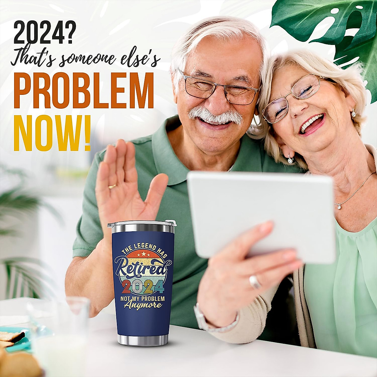 HEXMOZ Retirement Gifts for Men, Women 2024, Best Gifts for Retirement Men, Funny Retirement Gifts for Men, Man - The Legend Has Retired, Happy Retirement Party Decorations For Men - 20oz Tumbler Cup