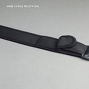 USA Gear TrueSHOT Neck Strap Neoprene Camera Straps - Padded Camera Strap, Pockets, and Quick Release Buckles - Compatible with Canon, Nikon, Sony and More DSLR and Mirrorless Cameras (Black)