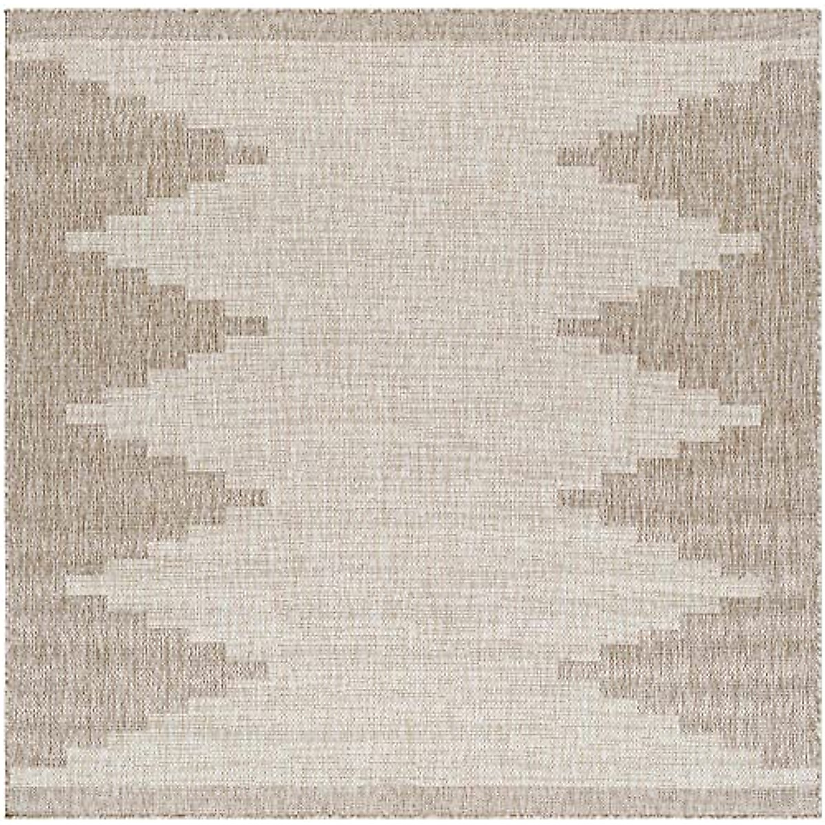 BoutiqueRugs Djugun Moroccan Geometric Area Rug - Outdoor Safe - Performance Rug for Porch, Patio, Entryway - High Traffic Rug - Beige, Cream, Tan, Brown - 2' x 2'11" (2x3 Small Area Rug)