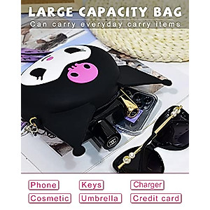 Kuromi Bag,my melody backpack,Kuromi Accessories,Cute Cartoon Character Bag, My Melody Anime Toy Bag