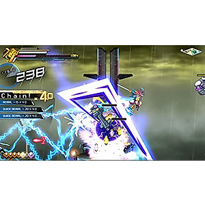 Blue Thunder Gunvolt Chain Ring Limited Edition - PS4 (Amazon.co.jp Exclusive) Carafine Board (P3 Size), A4 Clear File Included & Bonus Items: Full Color Setting Material, Soundtrack CD (Set of 2), "Wanbolt" Acrylic Key Holder Included