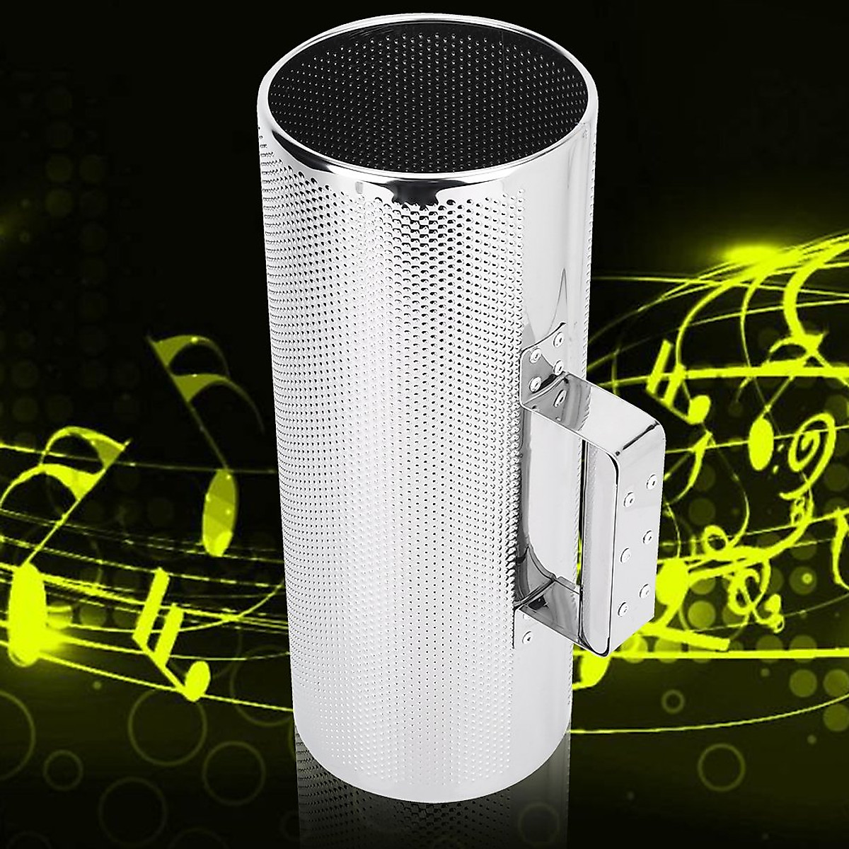 Guiro Instrument, 5x12.8'' Professional Stainless Steel Guiro Percussion Instrument Metal Guiro with Scraper instrumento guira fino